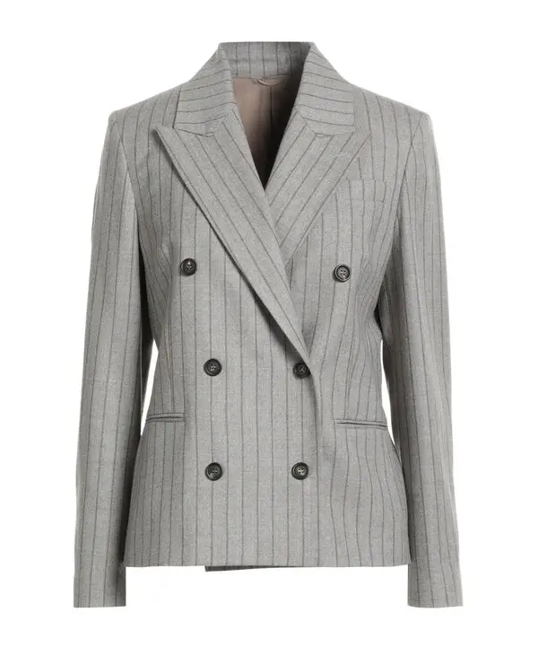 Brunello Cucinelli Striped Wool Blazer