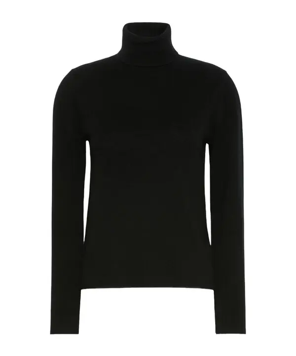Max Mara Educata Roll Neck Jumper - Black