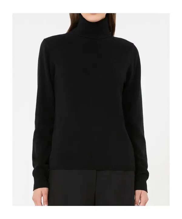 Max Mara Educata Roll Neck Jumper - Black