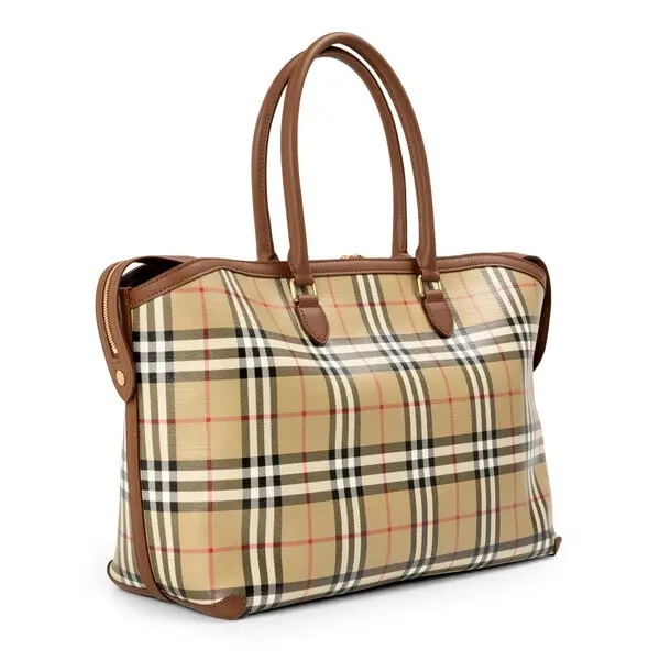 Burberry Checkered Tote Bag