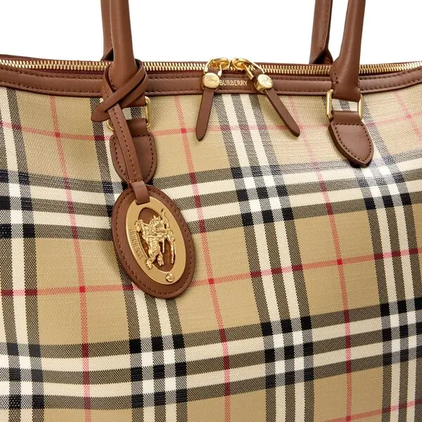 Burberry Checkered Tote Bag