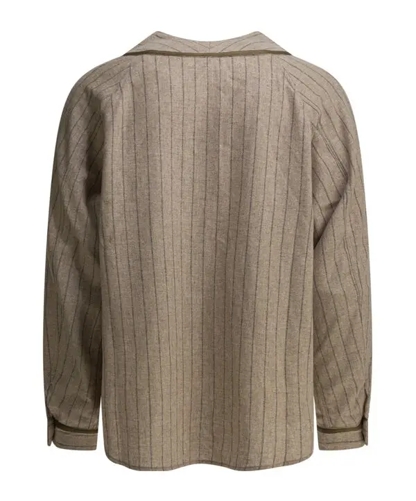 Kapital Appliqué Striped Jacket
