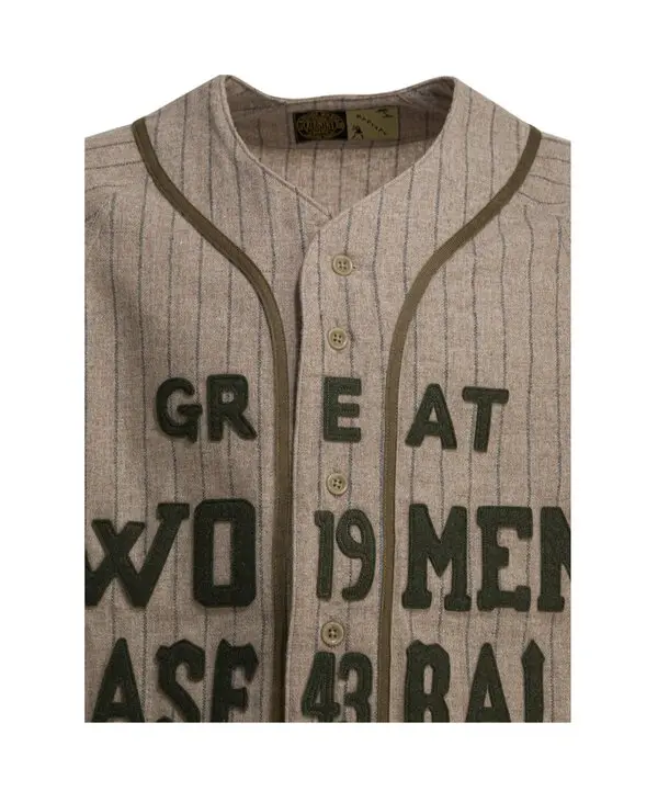 Kapital Appliqué Striped Jacket