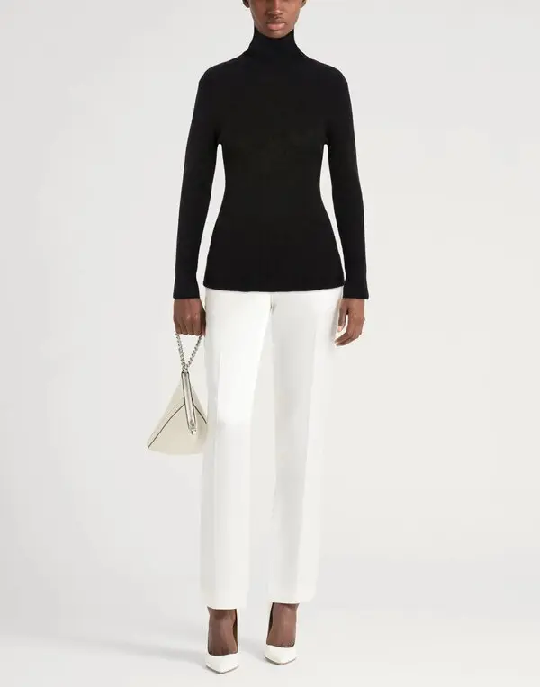 MAISON MARGIELA Solid-color Turtleneck Long-sleeve Knit Top