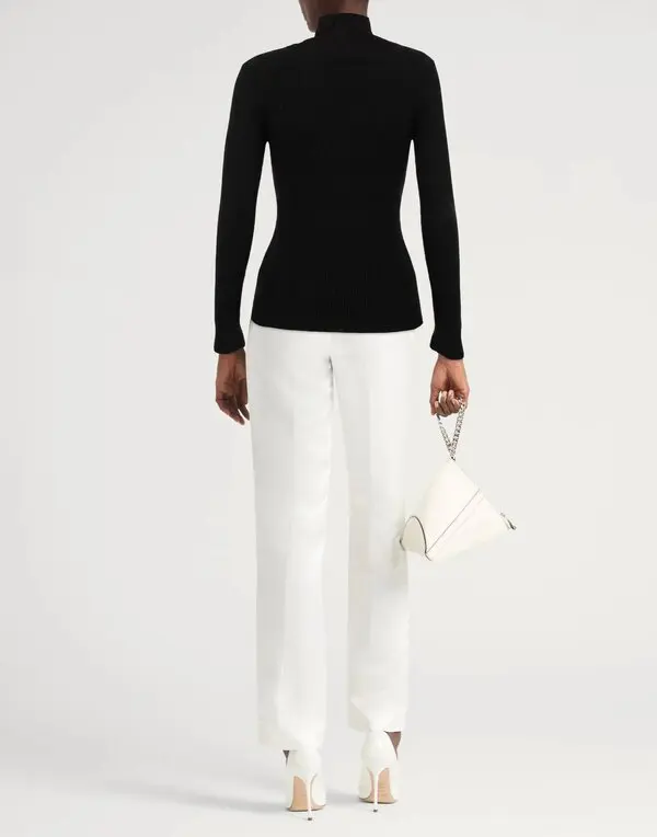 MAISON MARGIELA Solid-color Turtleneck Long-sleeve Knit Top