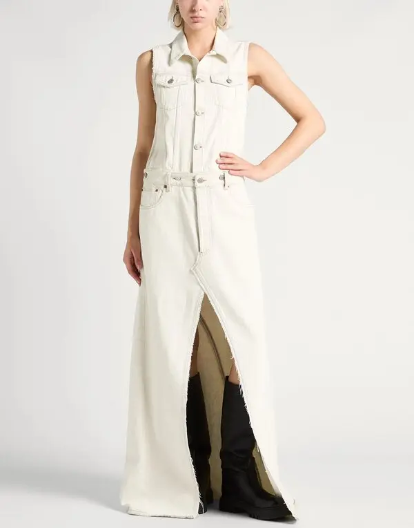 MAISON MARGIELA Solid Color Denim Dress