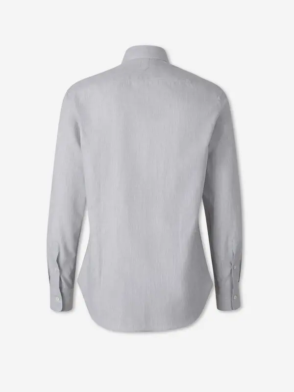 Canali Long Sleeved Plain Shirt