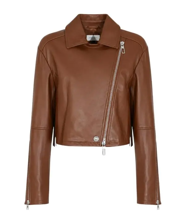 Sportmax Fringed Cropped Jacket - Brown