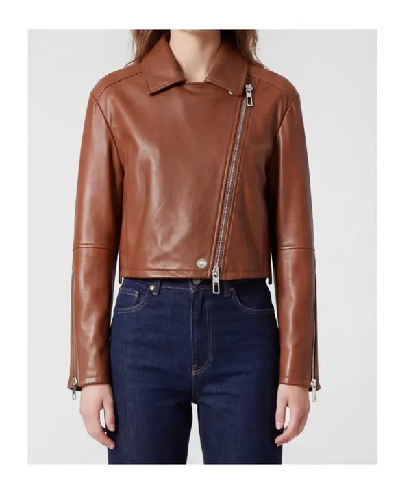 Sportmax Fringed Cropped Jacket - Brown