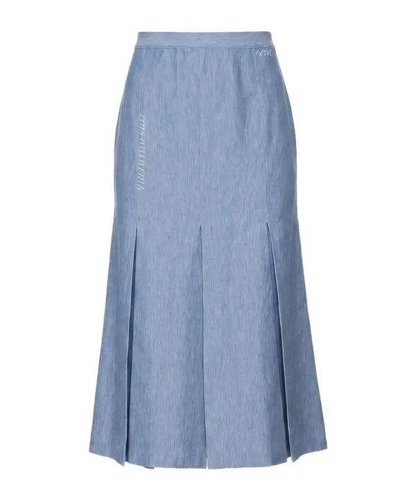 Marni Minimalist Solid-color A-line Skirt
