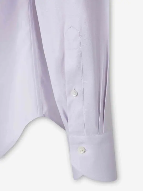 Canali Long Sleeved Curved Hem Shirt