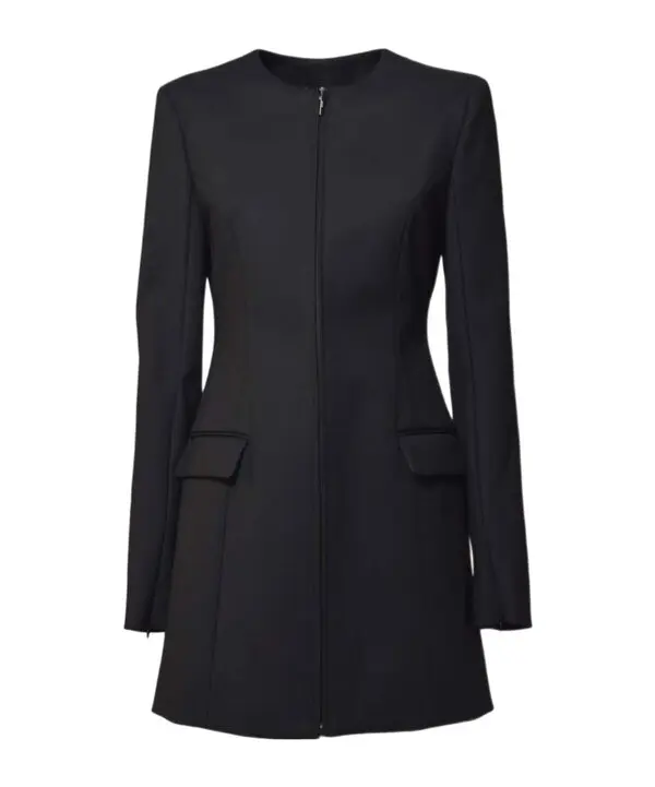 MSGM Zip-up Crewneck Coat