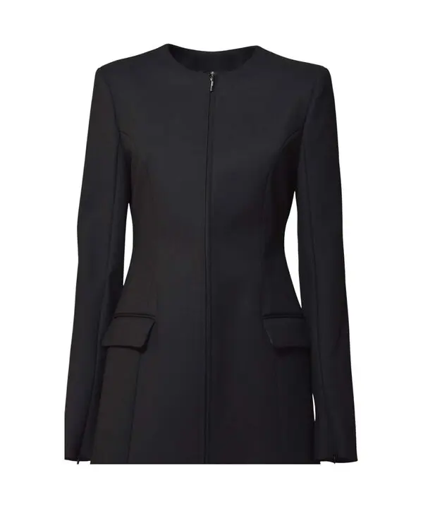 MSGM Zip-up Crewneck Coat