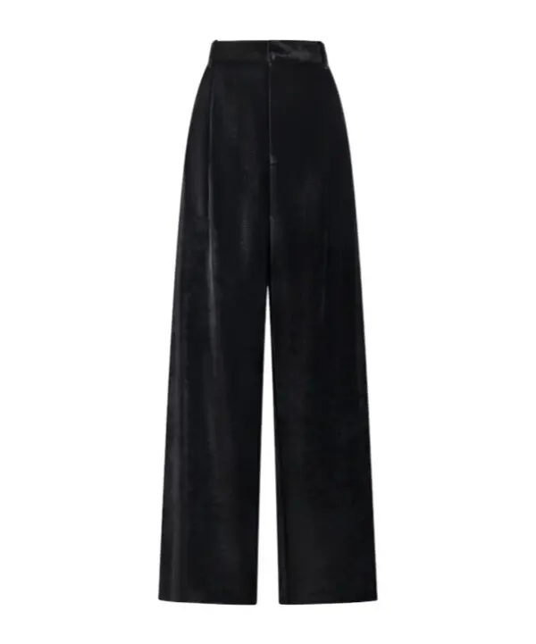 DARKPARK Danielle Velvet Wide-leg Trousers
