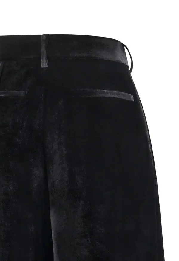 DARKPARK Danielle Velvet Wide-leg Trousers