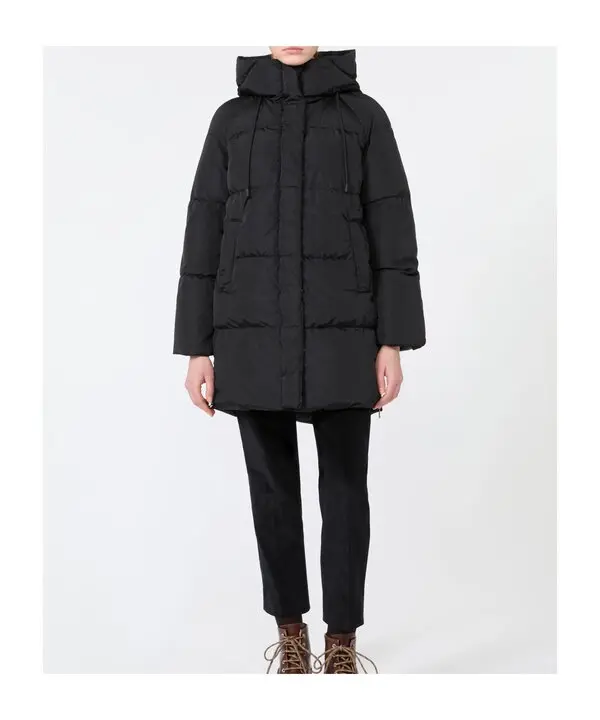 Max Mara Midi Parka In Water-repellent Taffeta