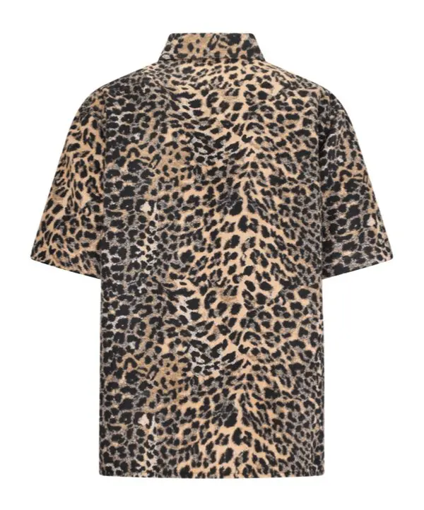 DARKPARK Vale Leopard Denim Short Sleeved Shirt - No