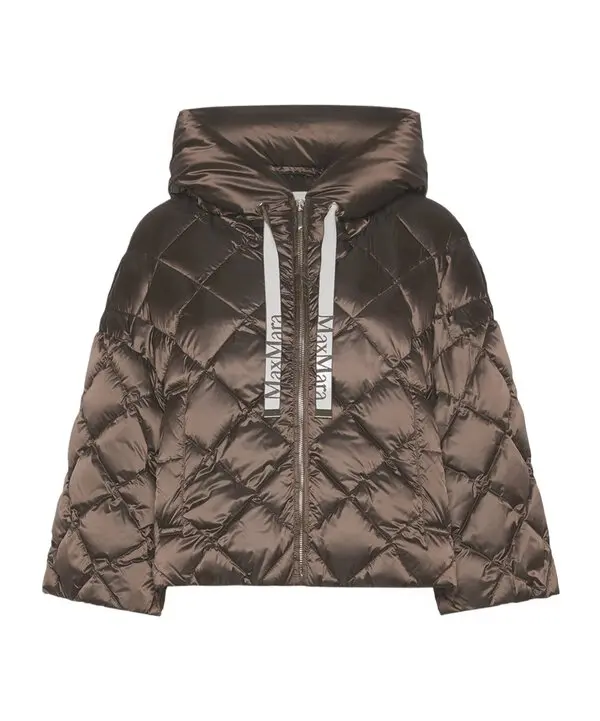 Max Mara Long-sleeved Padded Jacket - Brown