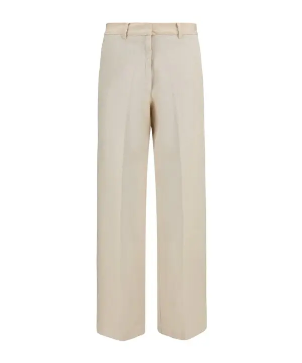FORTE_FORTE Casual Trousers With Belt Loops