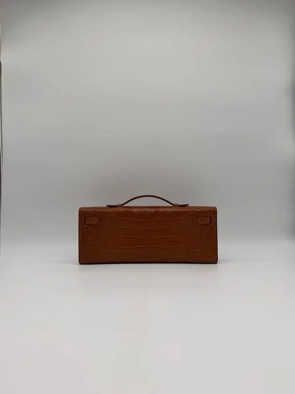 Hermès Kelly Gold Matte Alligator Gold Hardware