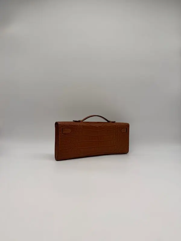 Hermès Kelly Gold Matte Alligator Gold Hardware