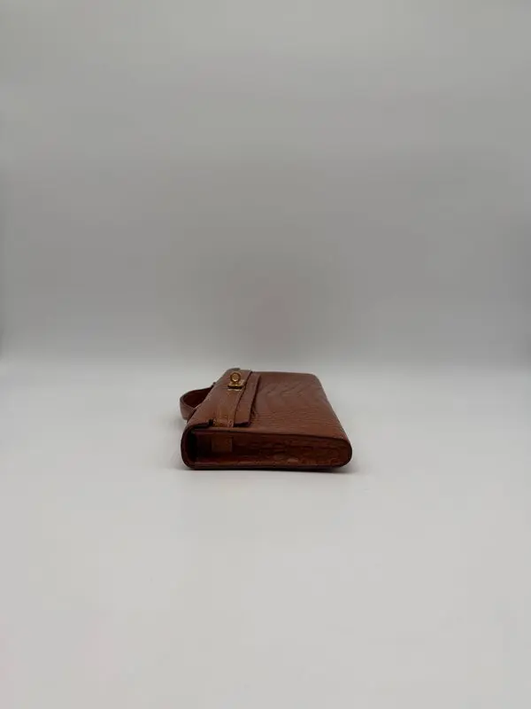 Hermès Kelly Gold Matte Alligator Gold Hardware
