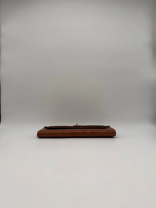 Hermès Kelly Gold Matte Alligator Gold Hardware
