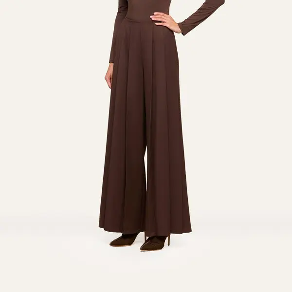 L'Agence Nova Pleated Wide-leg Pants