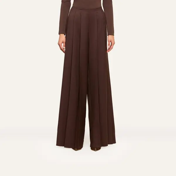 L'AGENCE Nova Pleated Wide-leg Pants