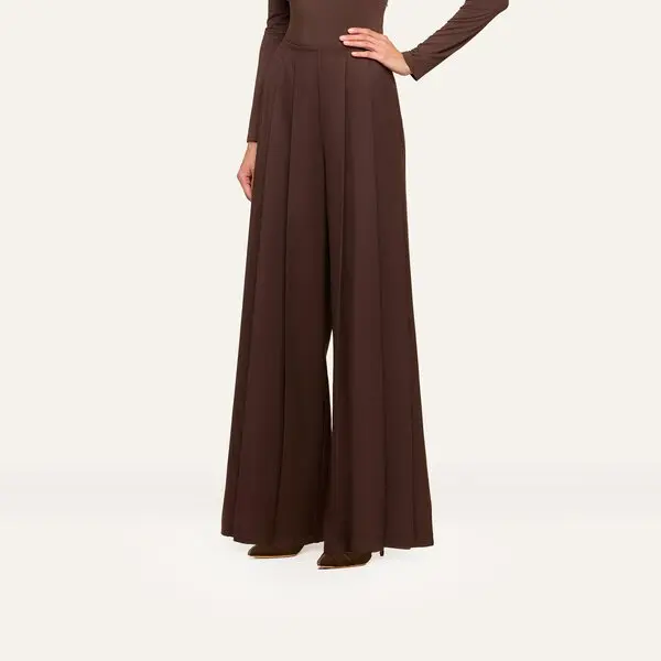 L'AGENCE Nova Pleated Wide-leg Pants