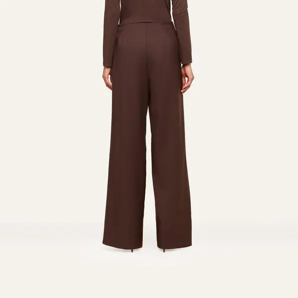 L'AGENCE Nova Pleated Wide-leg Pants