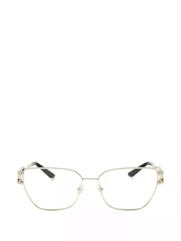 Versace Cat-eye Frame Glasses - Silver