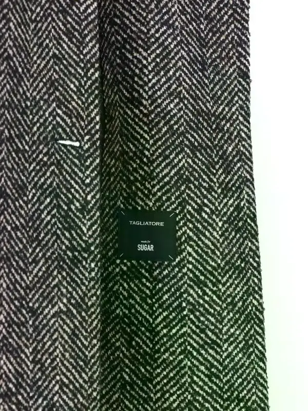 Tagliatore Herringbone-pattern Double-breasted Coat