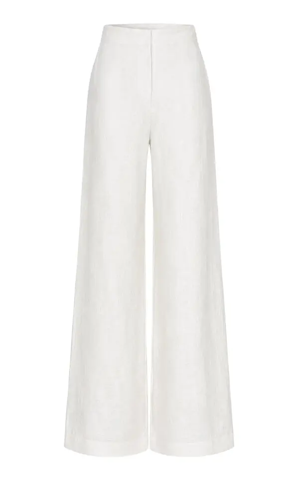 CURATORIA Alba Linen Pants - Ivory