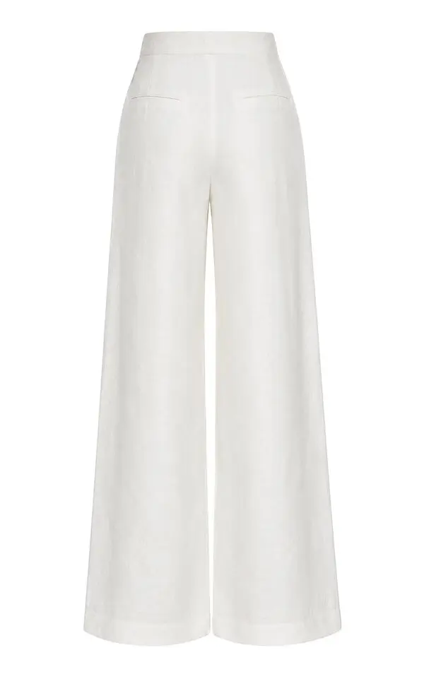 CURATORIA Alba Linen Pants - Ivory