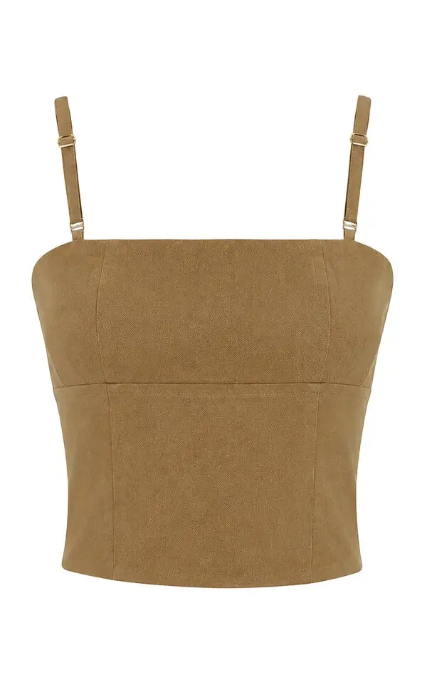 CURATORIA Ceibo Cotton Gabardine Top