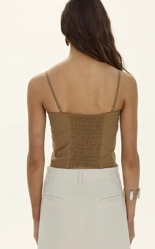 CURATORIA Ceibo Cotton Gabardine Top