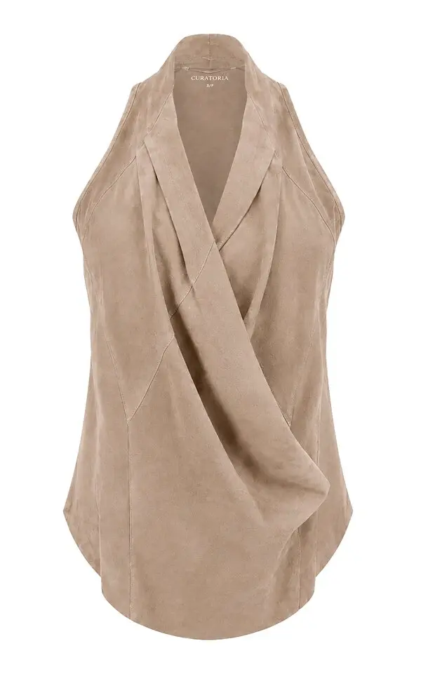 CURATORIA Fuste Suede Top