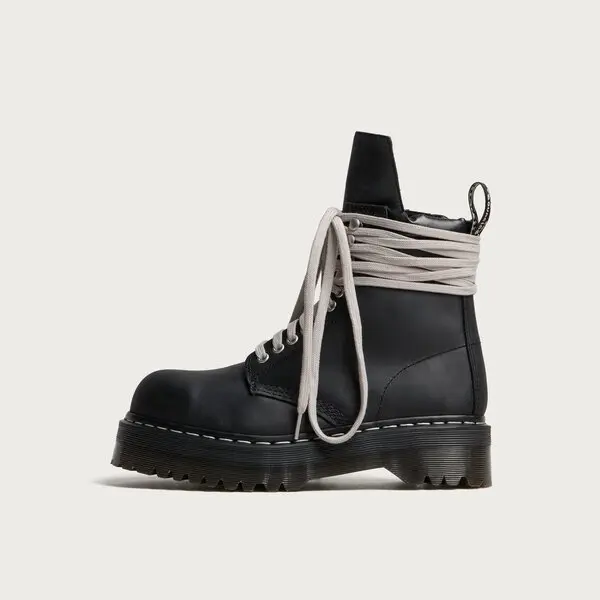Rick Owens X Dr. Martens Quad Sole Steel Toe Boot