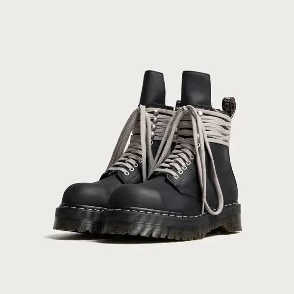 Rick Owens X Dr. Martens Quad Sole Steel Toe Boot