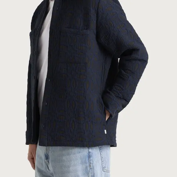WAX LONDON Otto Ornate Quilt Overshirt