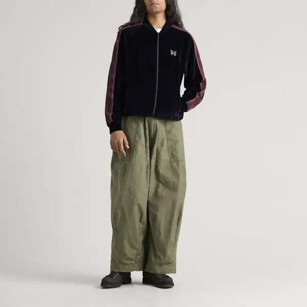 Needles Velour Rib Collar Track Jacket