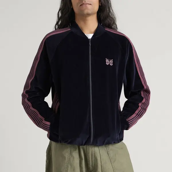Needles Velour Rib Collar Track Jacket