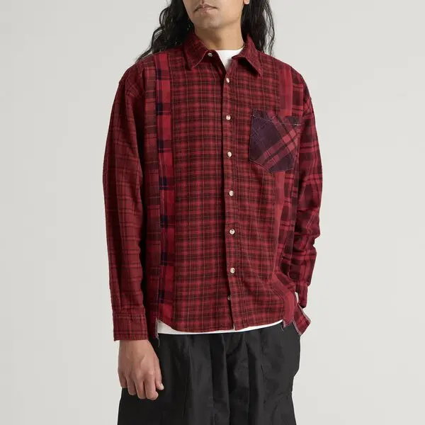 Needles 7 Cuts Overdyed Flannel Shirt