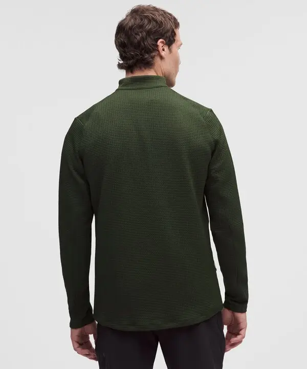 Lululemon Waffle-knit Half Zip - Deep Forest