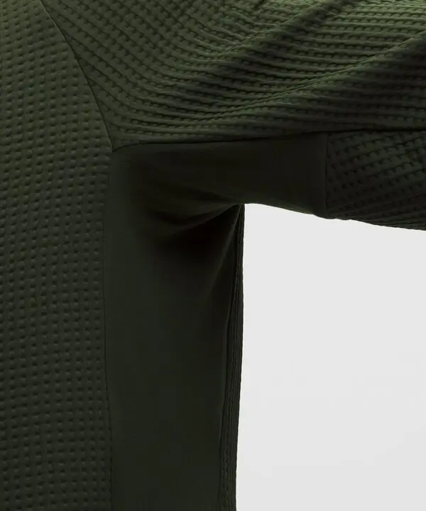 Lululemon Waffle-knit Half Zip - Deep Forest