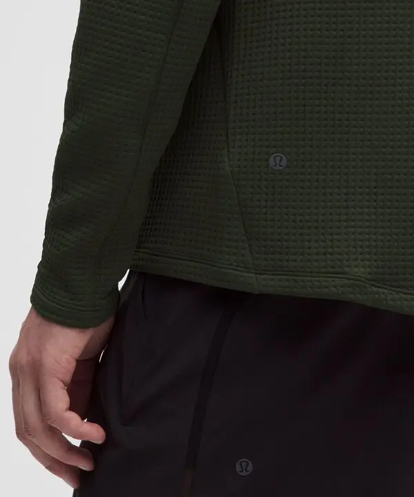 Lululemon Waffle-knit Half Zip - Deep Forest