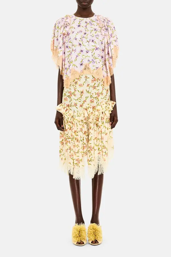 Ulla Johnson Isolina Midi Ruffle Skirt