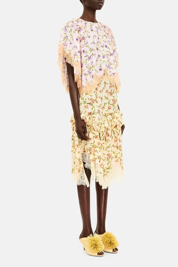 Ulla Johnson Isolina Midi Ruffle Skirt