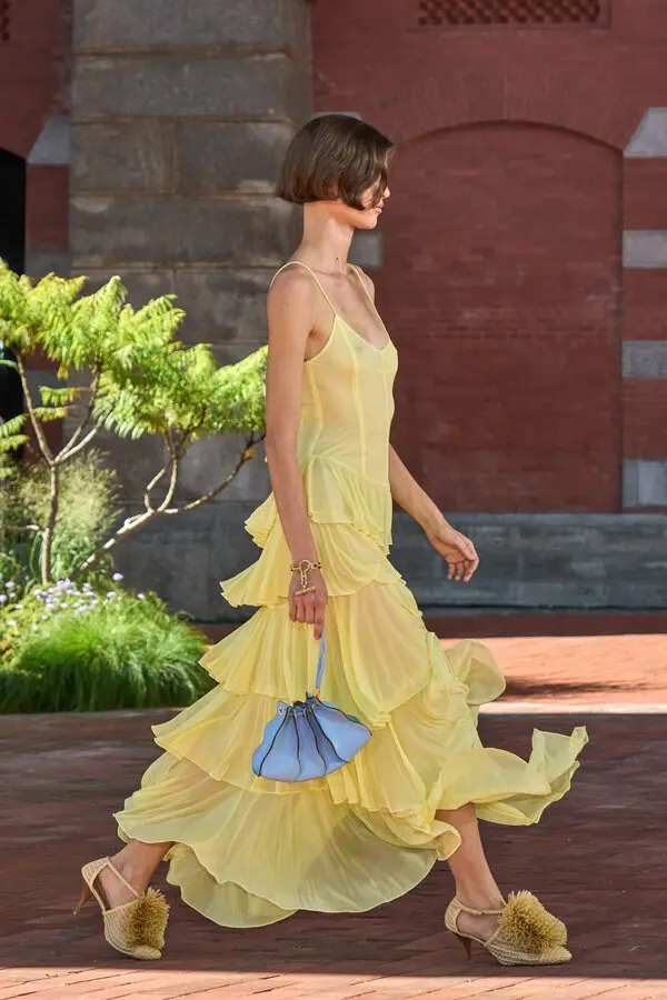 Ulla Johnson Estelle Spaghetti Strap Tiered Dress